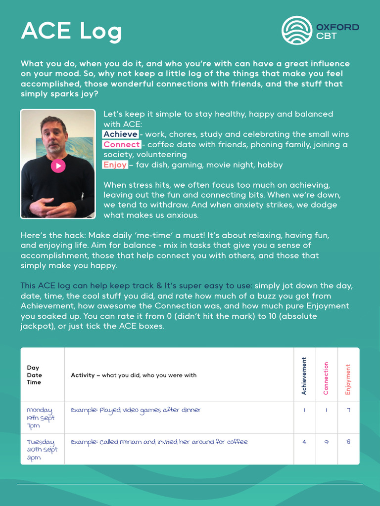 ACE Log | PDF | Psychology | Emotions