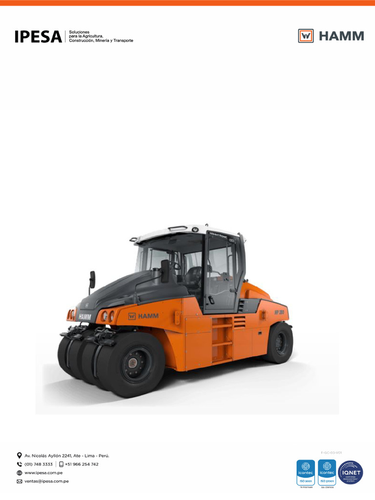 Propuesta de Rodillo Neumatico HP280 | PDF | Sector privado | Business