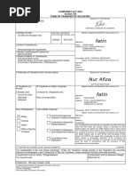 Annual Return Form Section 68 SSM | PDF | Malaysia | Corporations