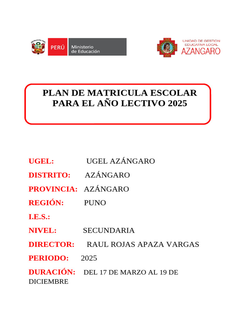 Plan Anual de Semanas de Gestión 2025 | PDF | Evaluación | Exclusión social