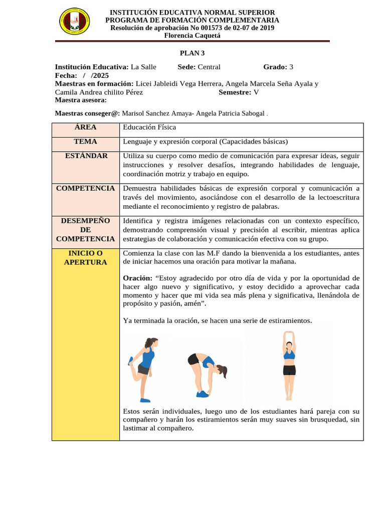 Plan Clase 3 | PDF | Comunicación | Aprendizaje
