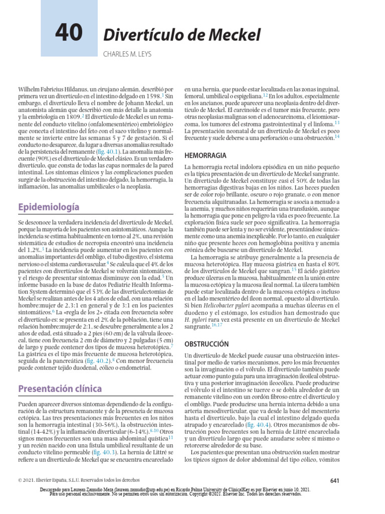 Diverticulo de Meckel | PDF | Colitis ulcerosa | Tracto gastrointestinal
