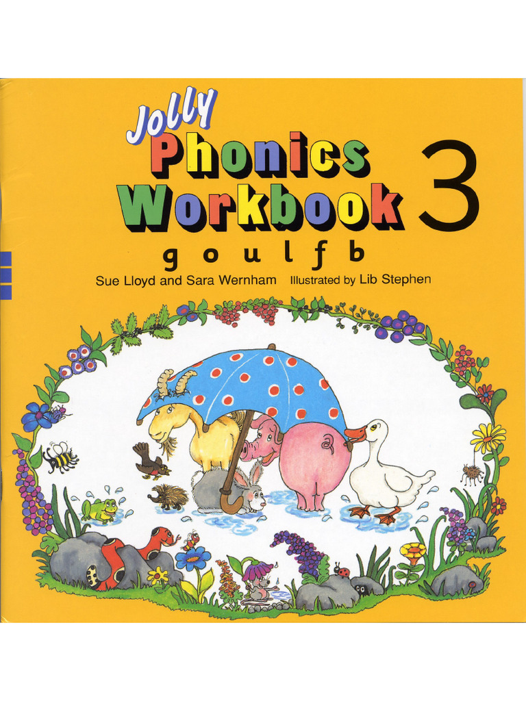 Jolly Phonics Workbook 3 - G, O, U, L, F, B | PDF