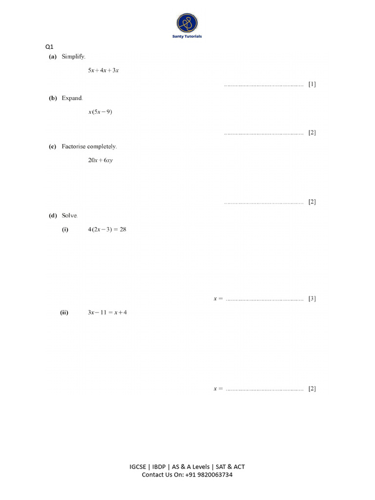IGCSE, IBDP, AS/A Levels & Tests Guide | PDF