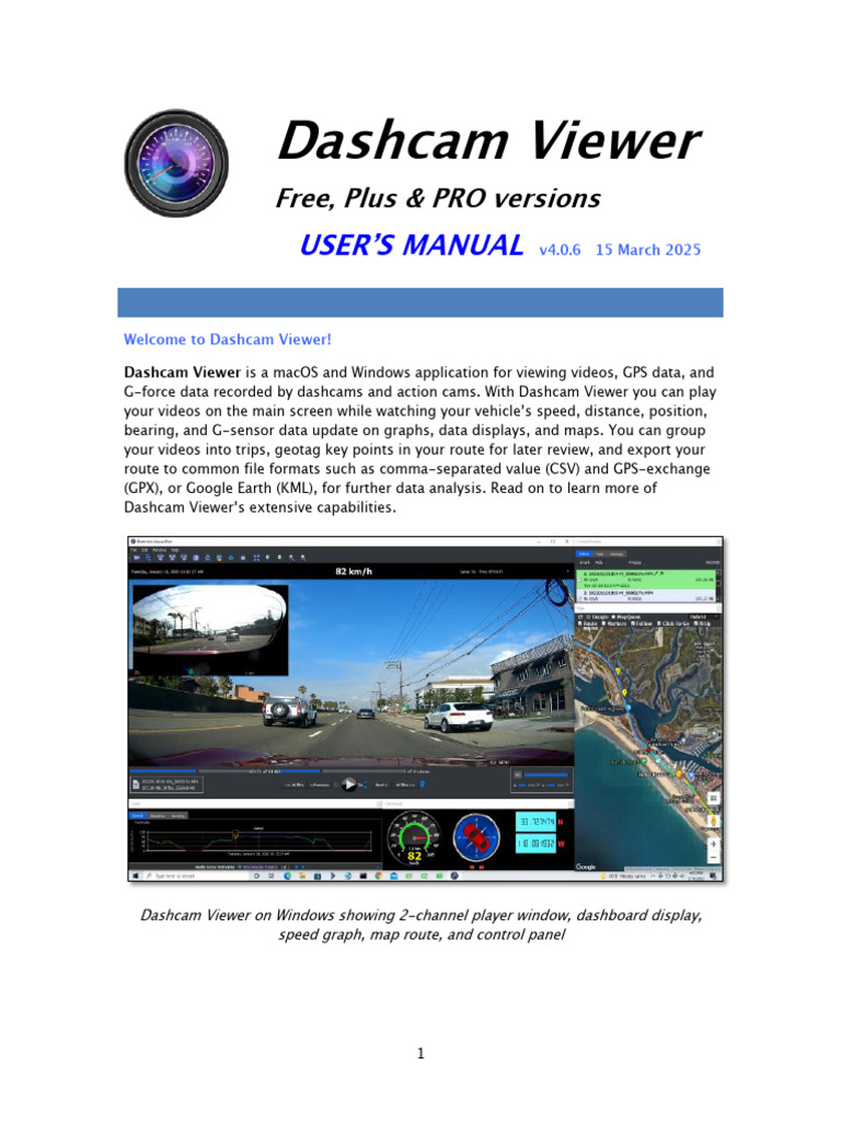 Dashcam Viewer User Manual v4.0.6 | PDF | Button (Computing) | Finder ...