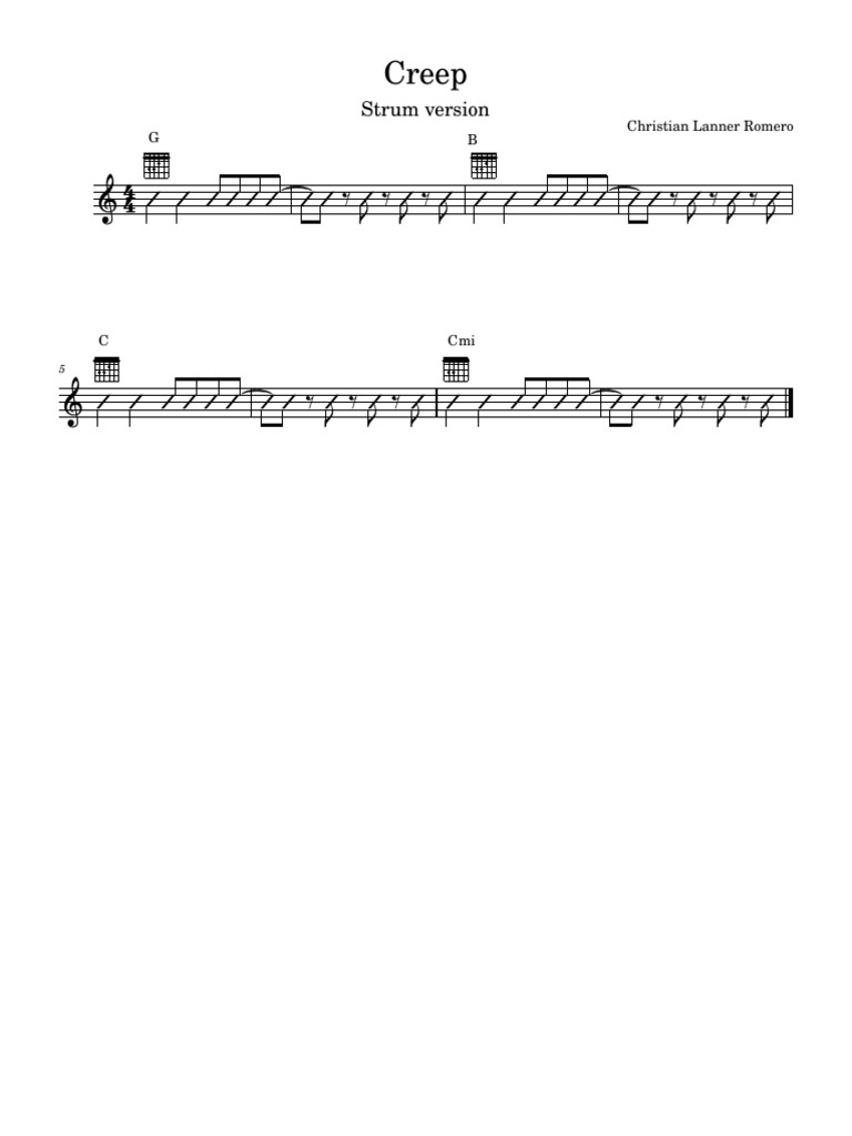 Creep For Strum | PDF