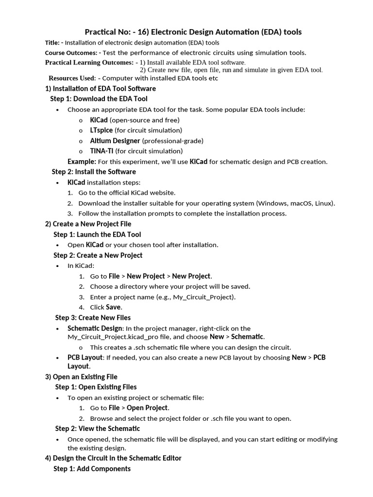 16) Installation of EDA Tools-1 | PDF | Electrical Network | Electricity