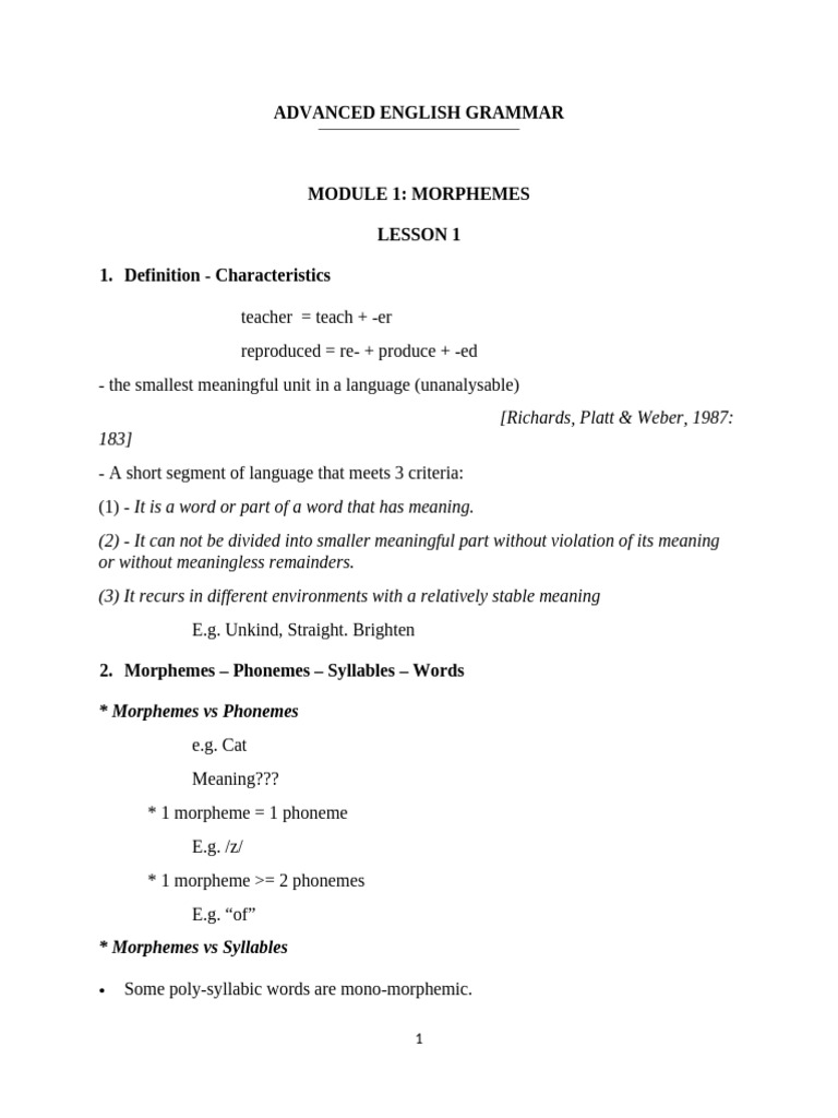 Advanced English Grammar | PDF | Verb | Adjective