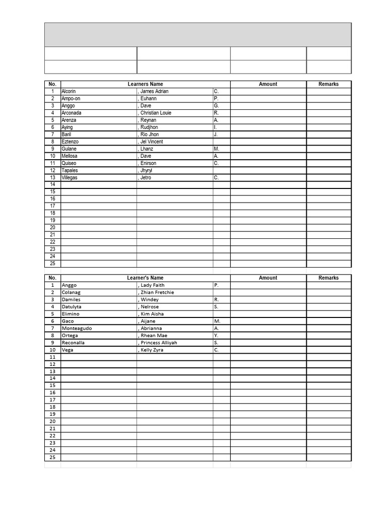 Meeting Sign in Sheet Original | PDF