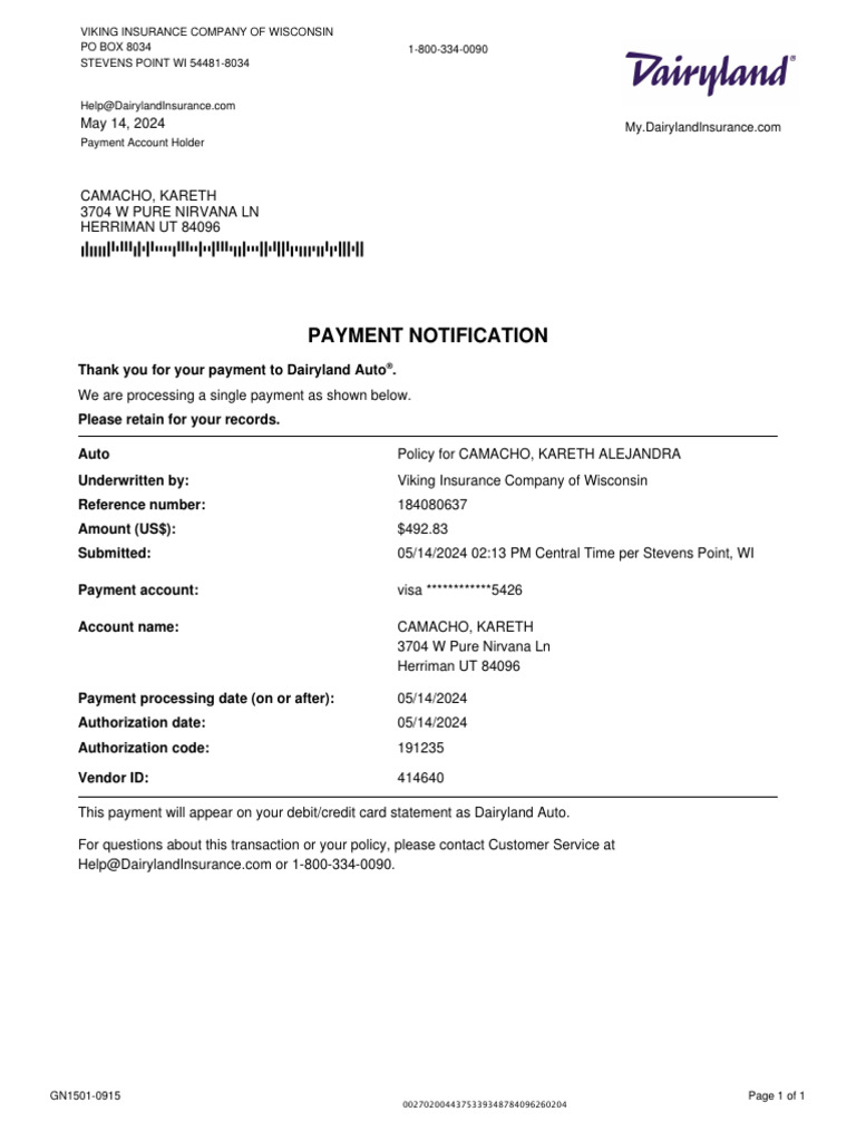 Payment Confirmation | PDF