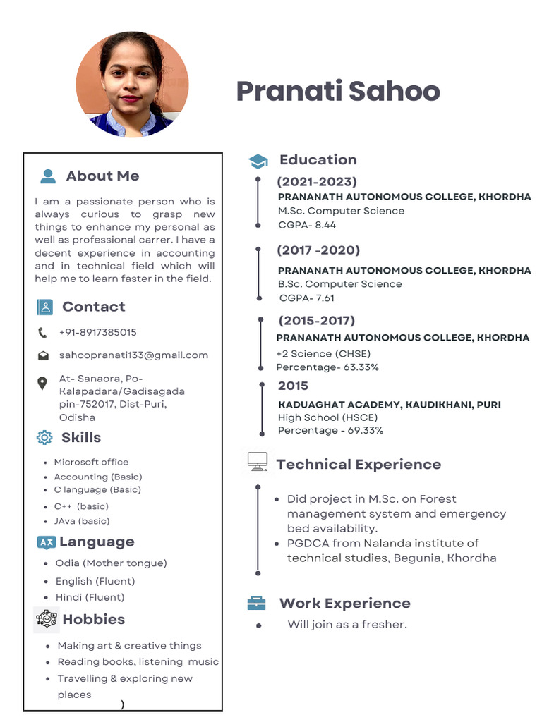 Pranati Sahoo_Resume (2) | PDF
