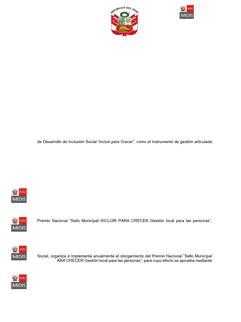 MIDIS RM 057 Sello Municipal Novena 2025 RM | PDF | Gobierno