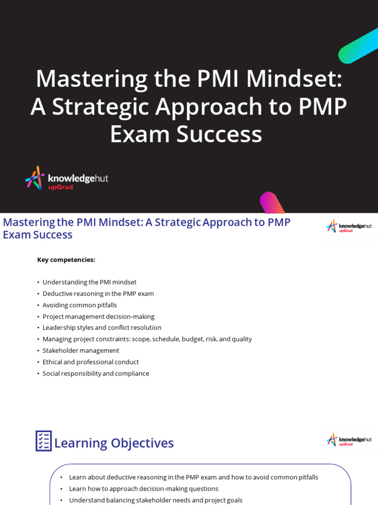 Module 6 Mastering The PMI Mindset | PDF | Conflict Resolution | Leadership