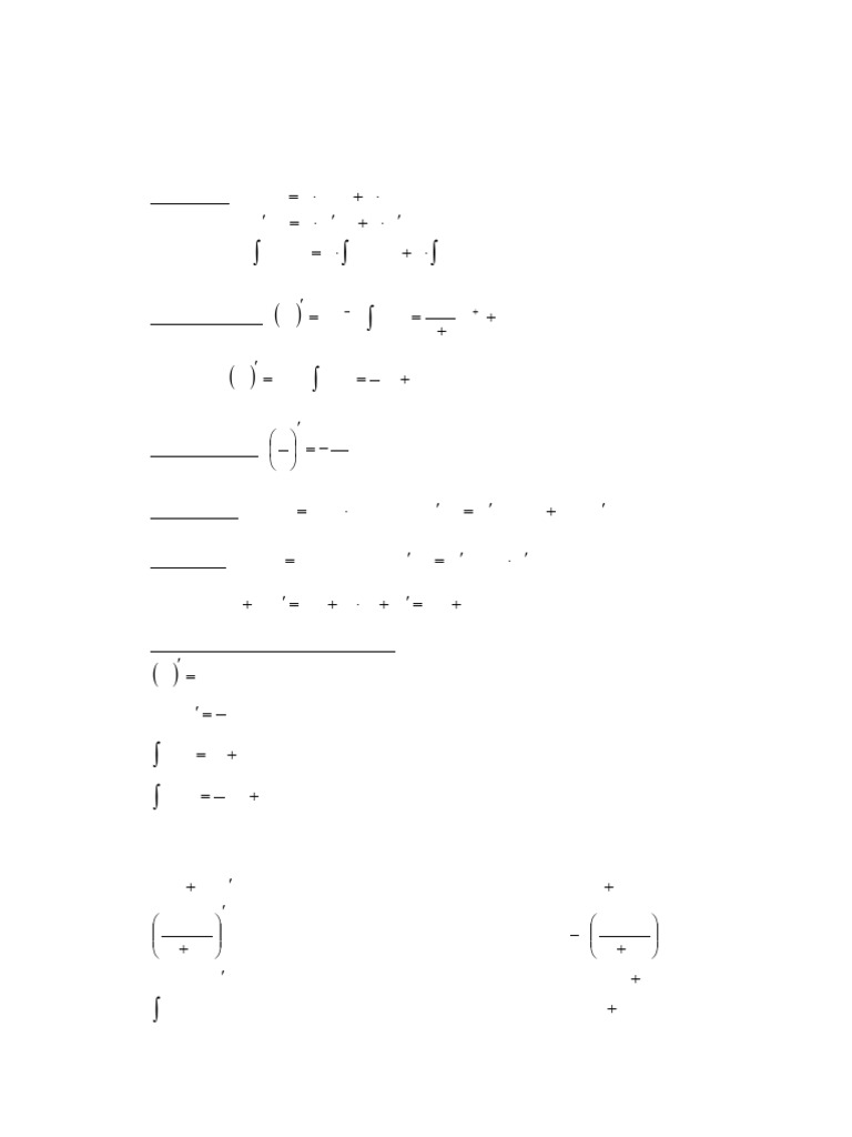 Differentiation and Integration | PDF