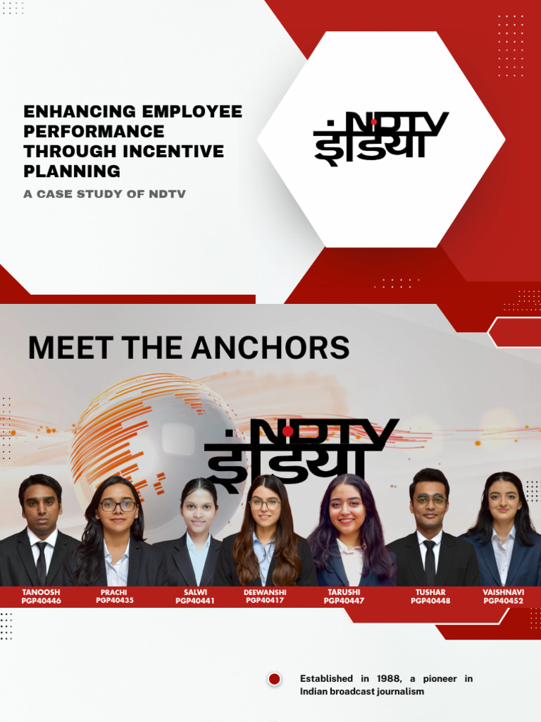NDTV Presentation - Group 4 | PDF | Incentive | Motivation