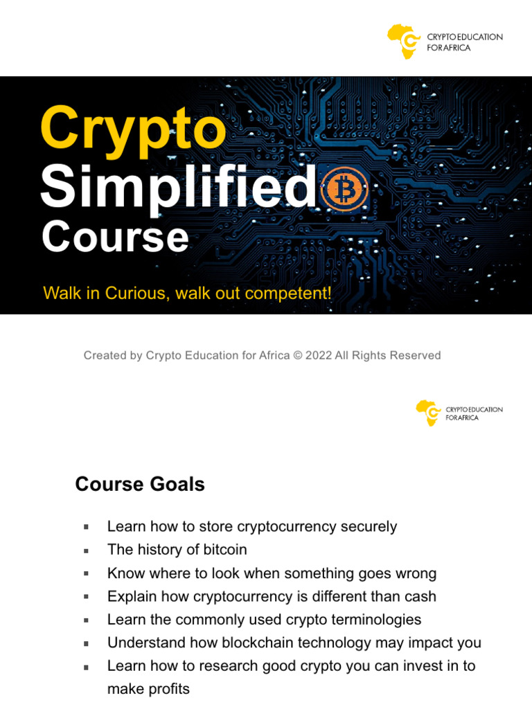 CRYPTO SIMPLIFIED COURSE in Partnership With Beyond Borders | PDF | Cryptocurrency | Bitcoin