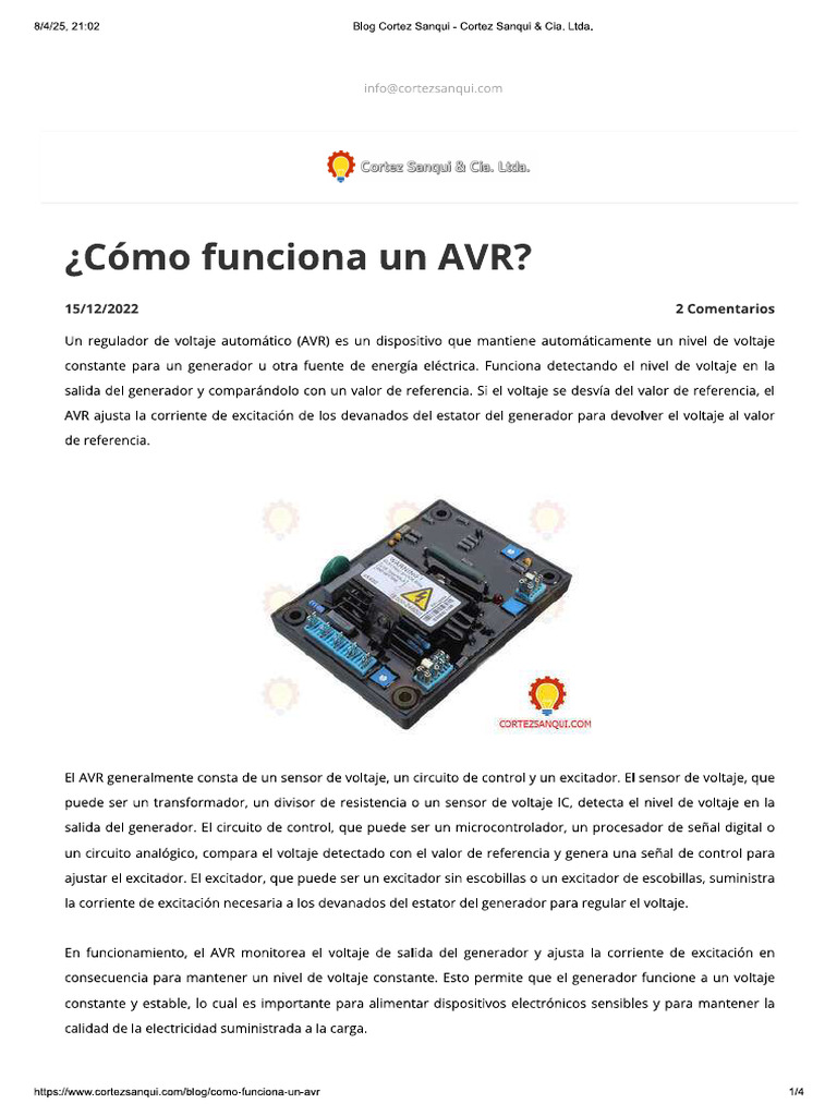 Qué es un AVR | PDF