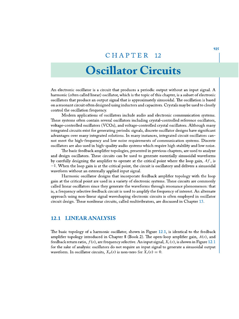 Oscillators Theory | PDF