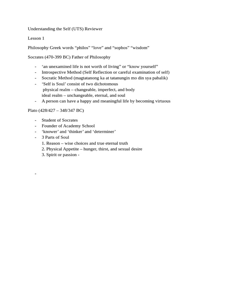 Understanding The Self | PDF
