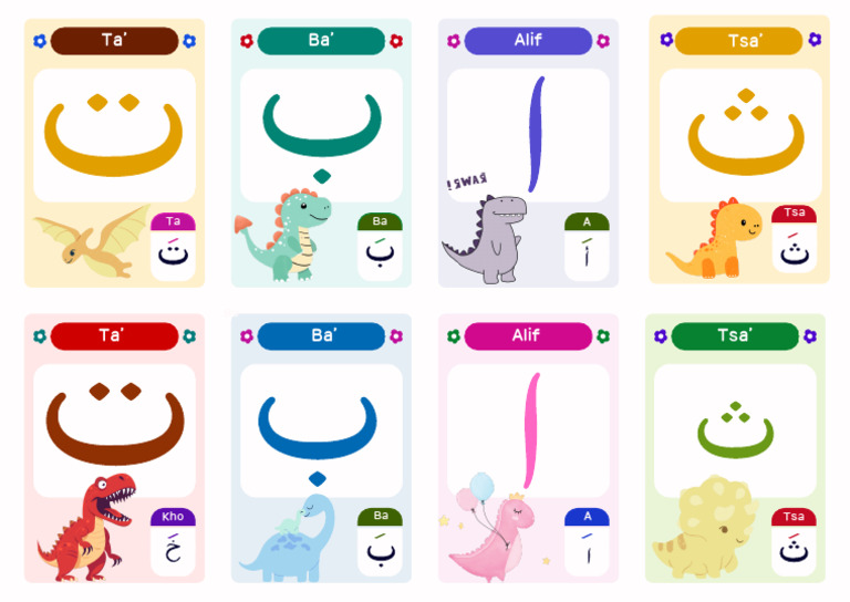 Kartu Flashcard Huruf Hijaiyah Lengkap - 20250310 - 144248 - 0000 | PDF