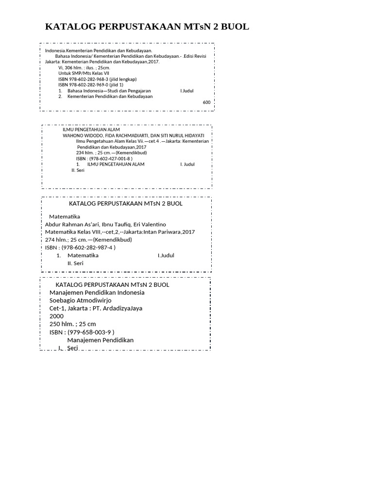 Katalog Perpus | PDF