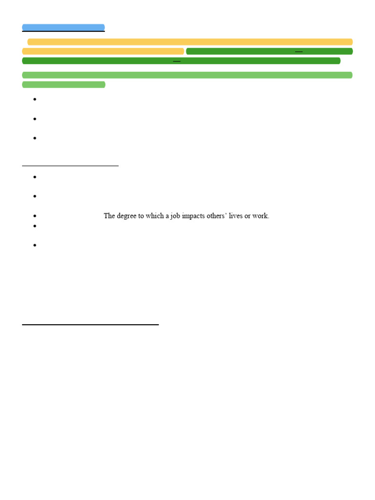 Job Characteristics Model Overview | PDF | Job Satisfaction ...