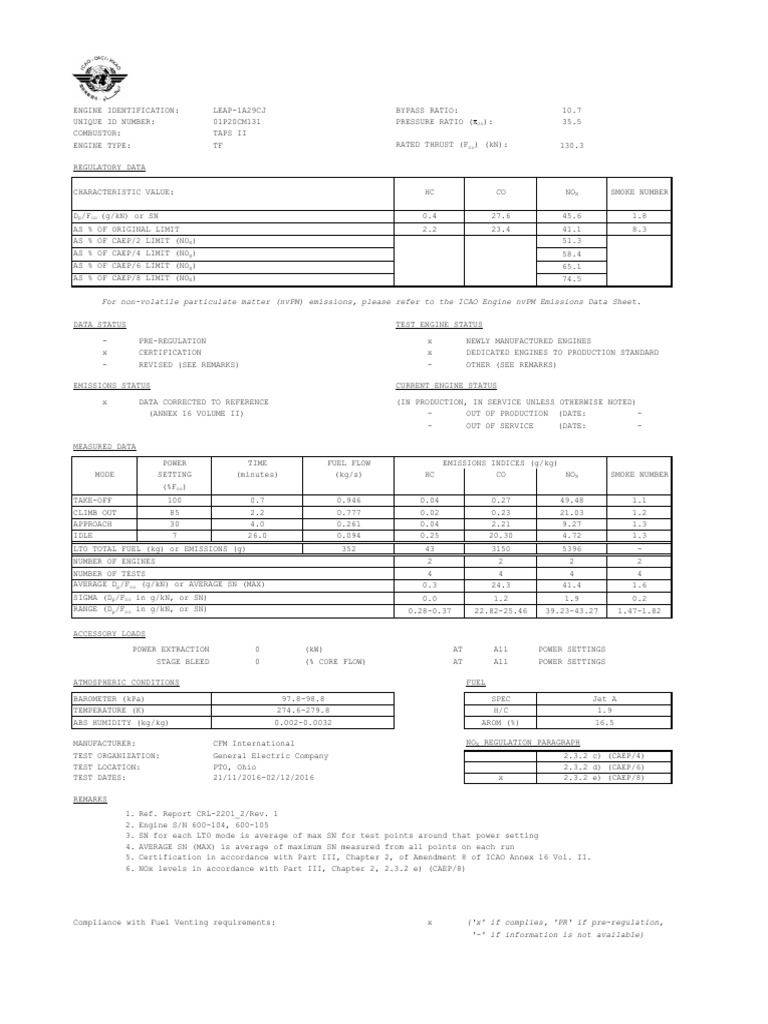 01P20CM131-LEAP-1A29CJ, TAPS II Combustor (22.01.2021) | PDF | Engines ...