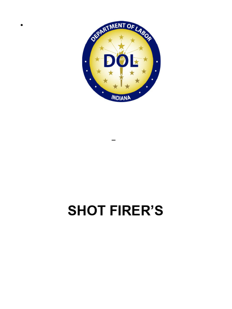 Shot Firer's Study Guide for Indiana | PDF | Mining | Materials