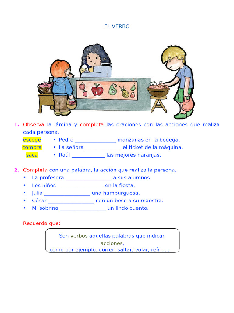 El Verbo y Los Tiempos Verbales | PDF