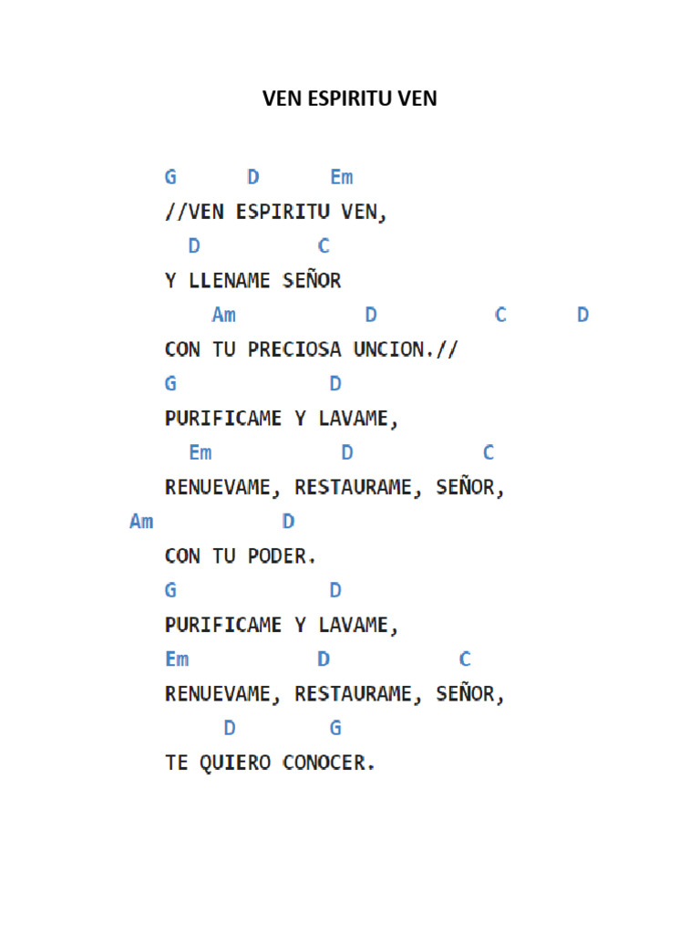 Ven Espiritu Ven | PDF