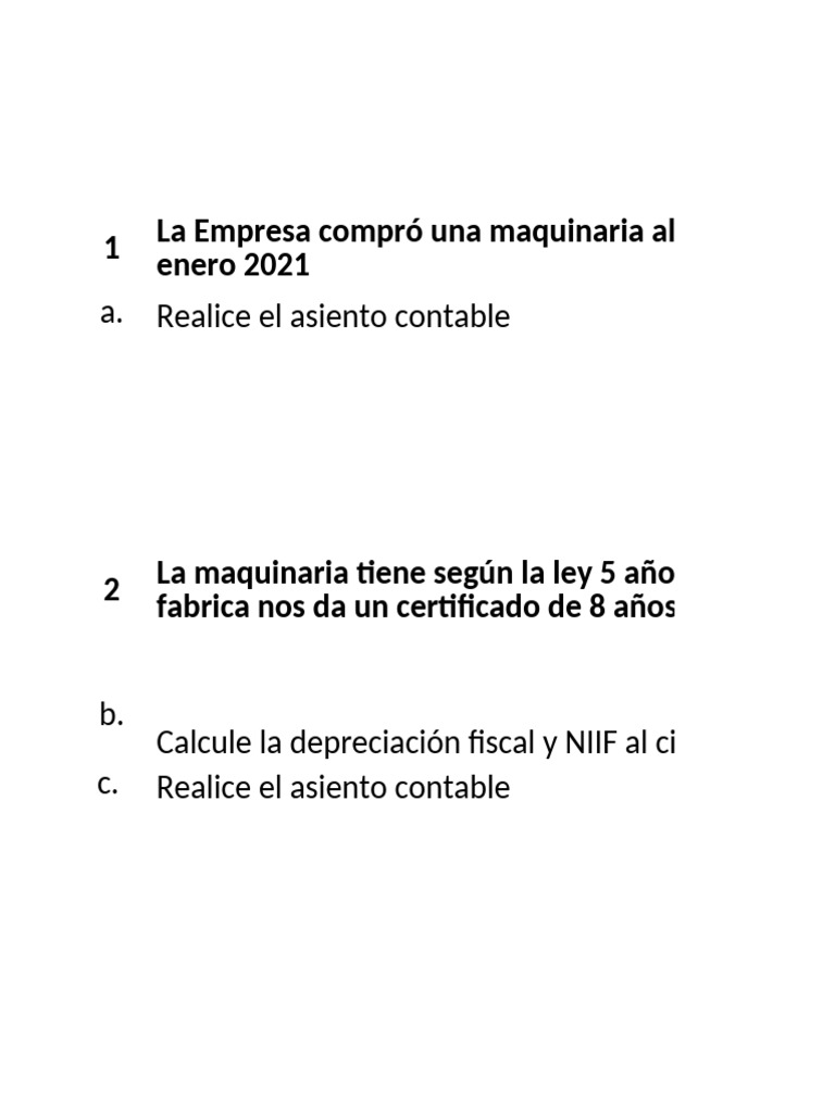 Ejercicio Ppe | PDF | Depreciación | normas internacionales de INFORMACION FINANCIERA