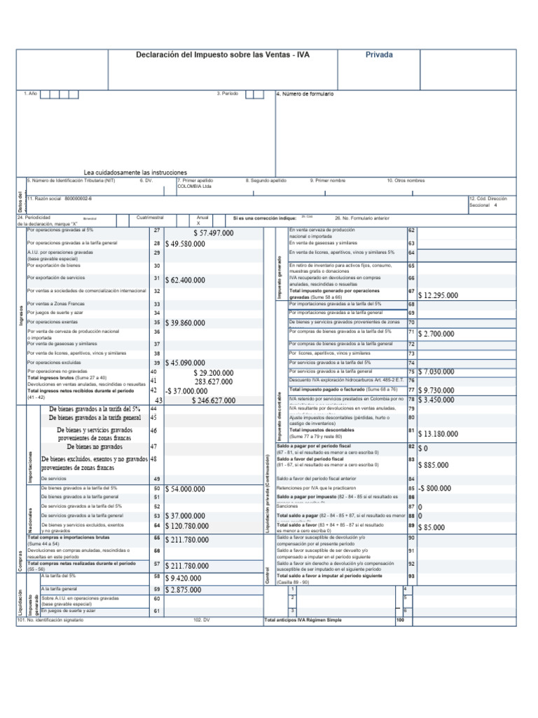 Formulario 300 IVA 2025: Instrucciones | PDF | Pagos | Finanzas del ...