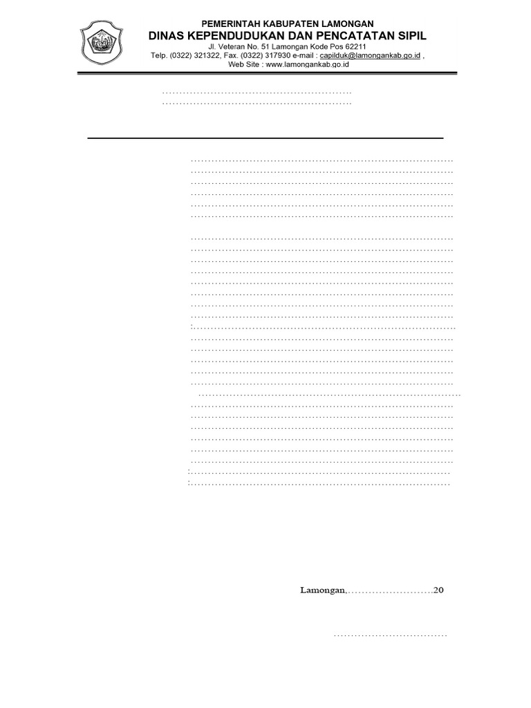 F.CS_.04-FORMULIR-LAPORAN-PERMOHONAN-AKTA-KELAHIRAN | PDF