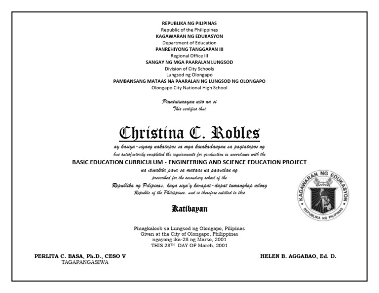 Highschool Diploma New | PDF