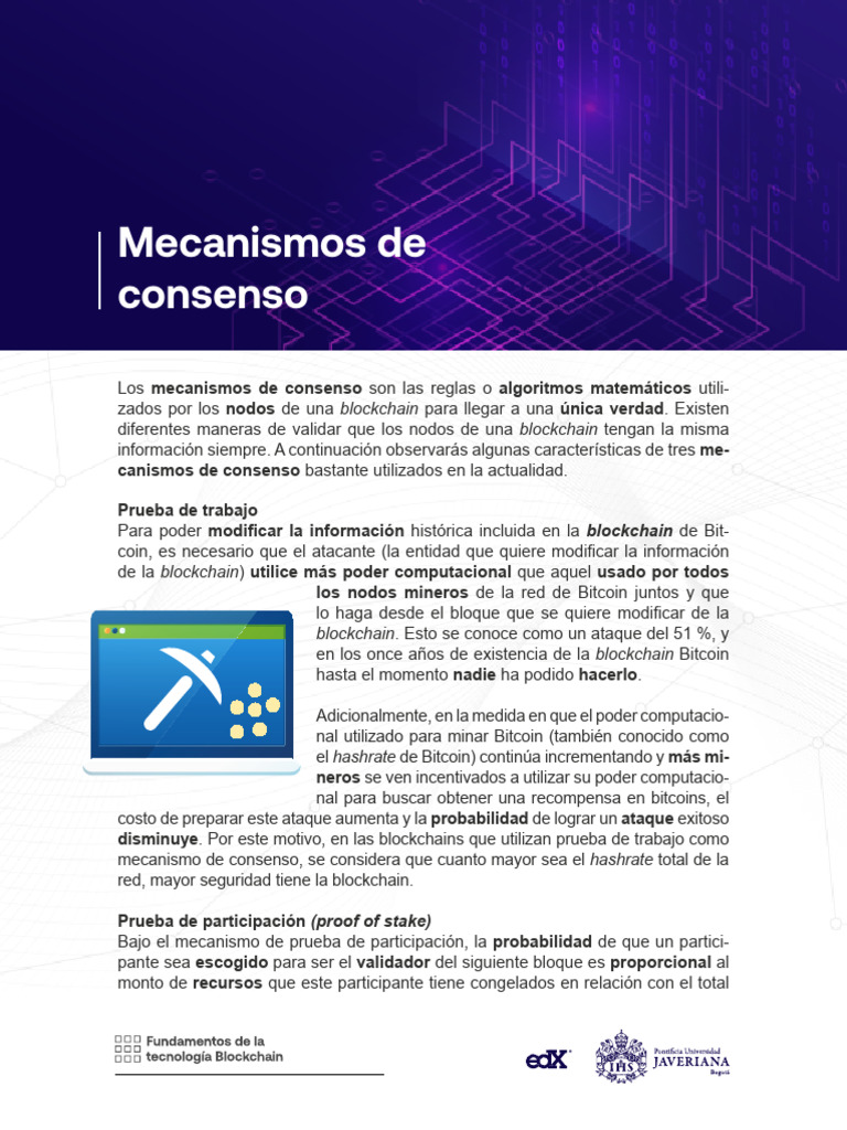 Módulo 3 - Mecanismos de Consenso | PDF | Bitcoin | Matemáticas Aplicadas