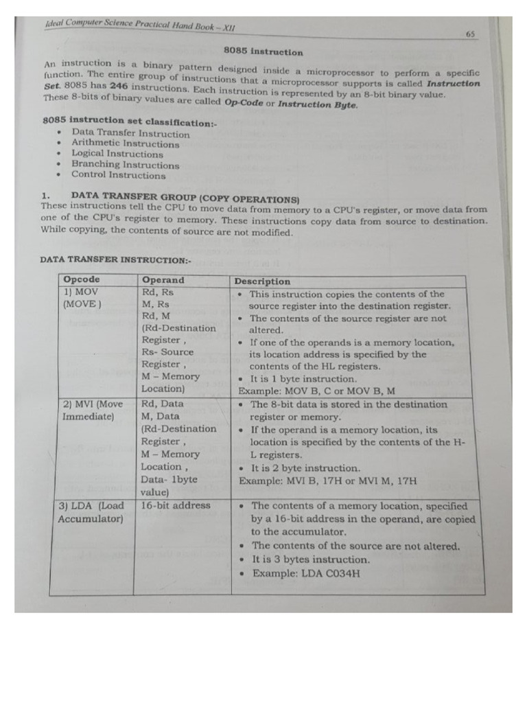 Instruction Set Cs2 | PDF