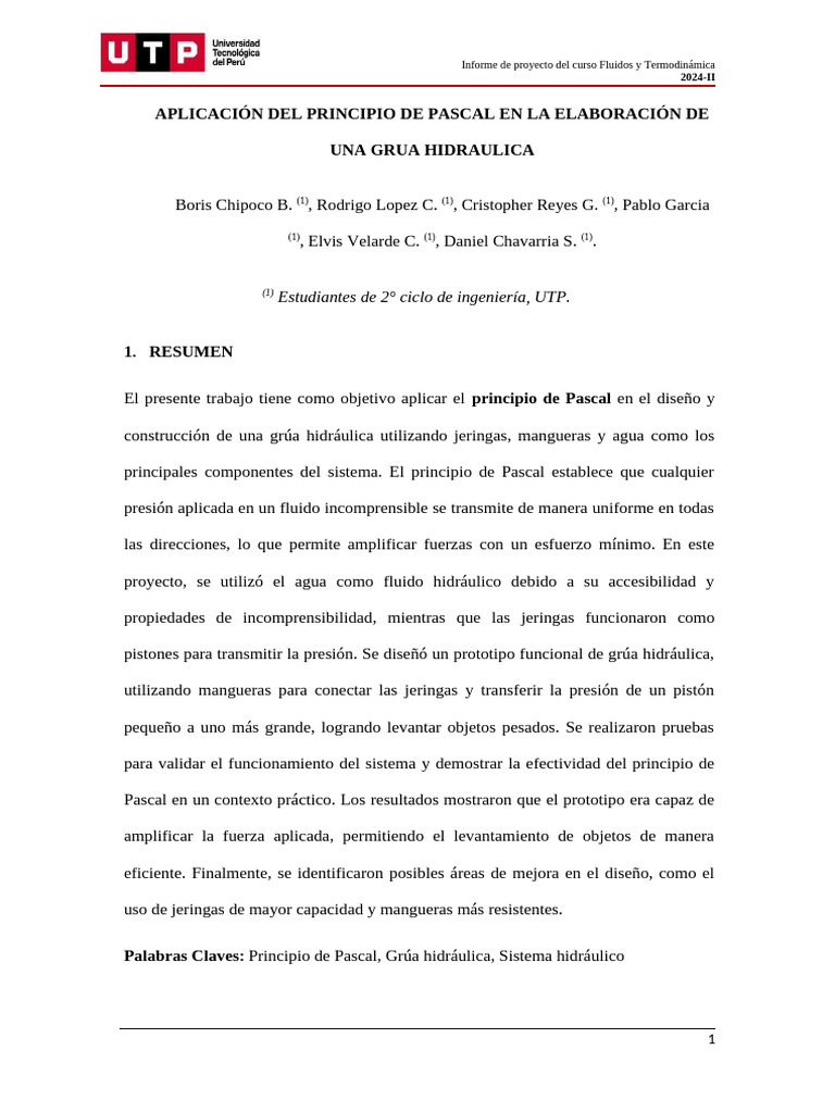 Proyecto - Formato Informe - Caf3 | PDF | Ingeniería | Fuerza