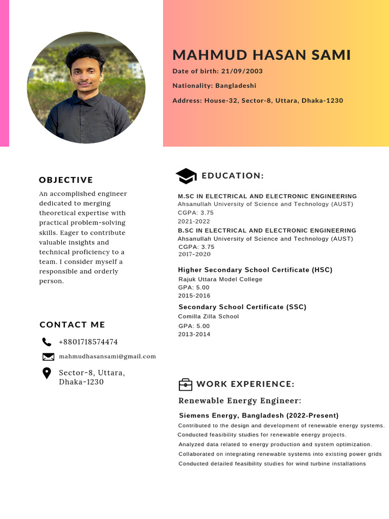 White Simple Student CV Resume | PDF