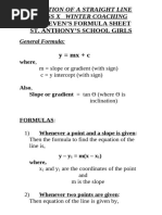 Class 11 Straight Lines Complete Notes | PDF