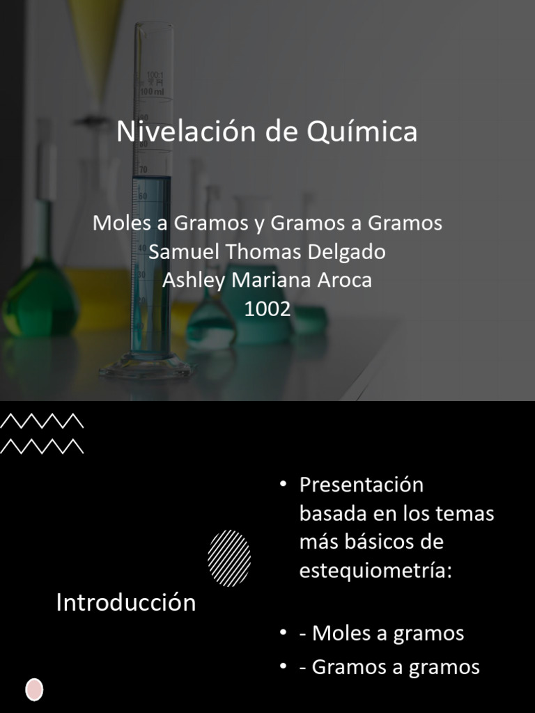 Nivelacion De Quimica Pdf