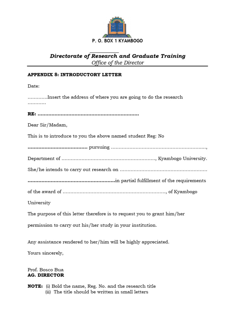 Introductory Letter 3 | PDF