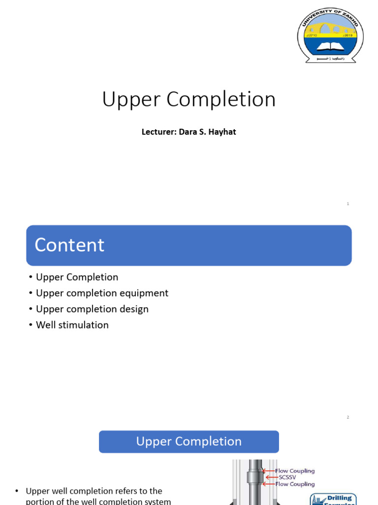 L2 - Upper Completion_66d8a573a86fa7abbef79b49706b4d05 | PDF | Casing ...