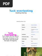 Tuck Everlasting Character Analysis | PDF