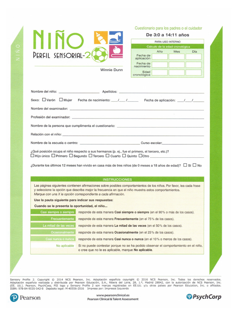 Sensory Padre o Cuidador | PDF