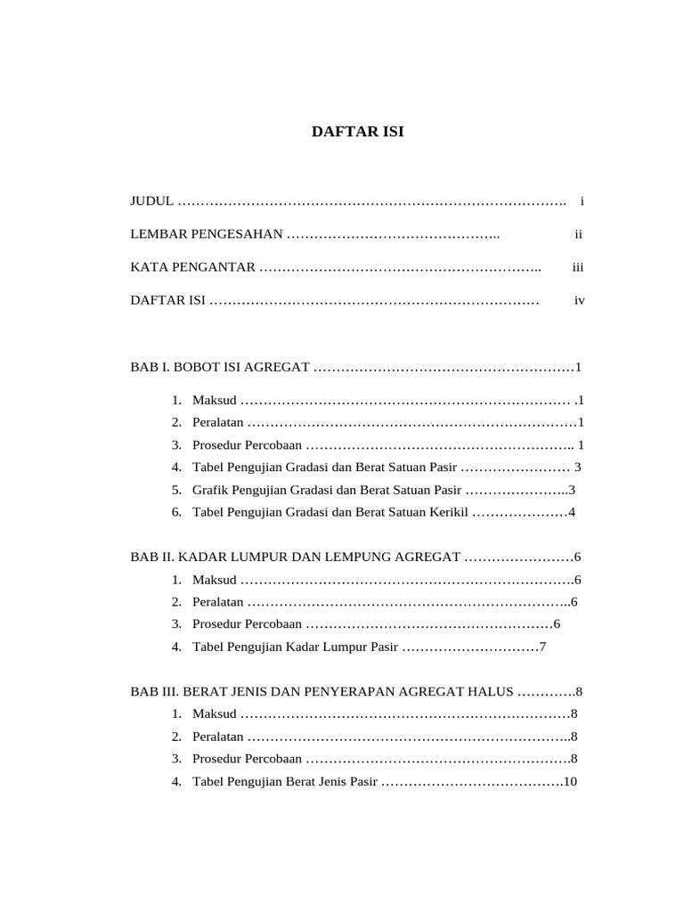 Daftar Isi | PDF