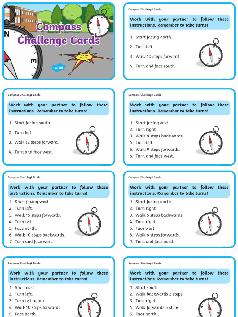 T G 043 Compass Challenge Cards - Ver - 6 | PDF
