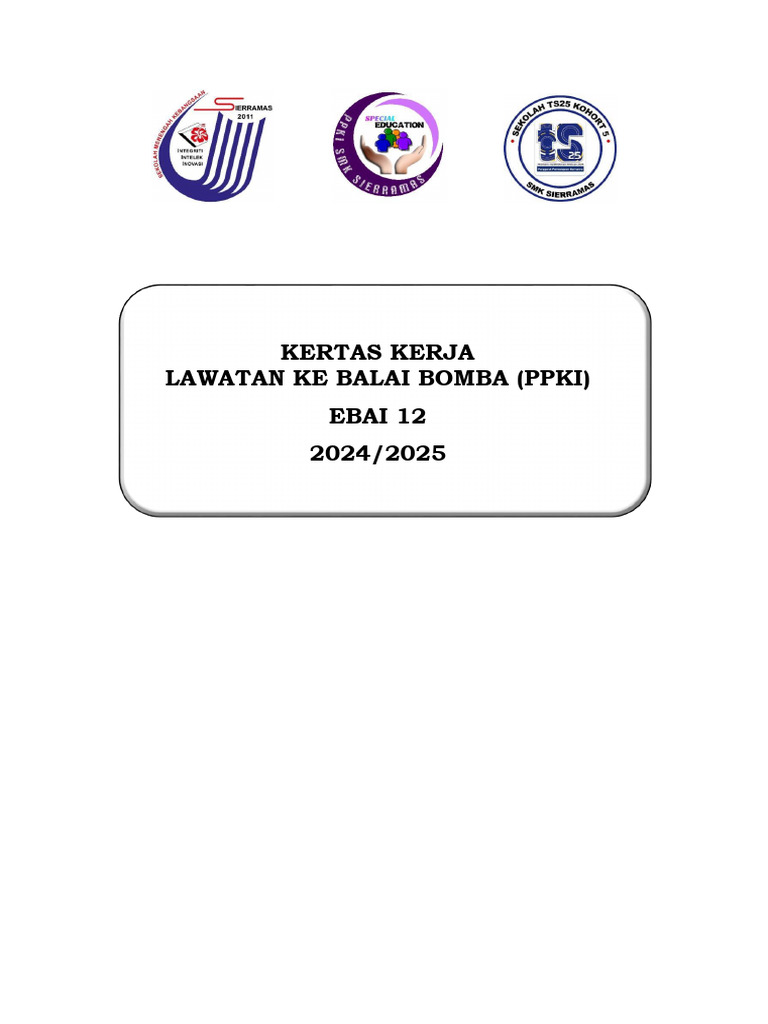 Kertas Kerja Lawatan (Bomba) | PDF