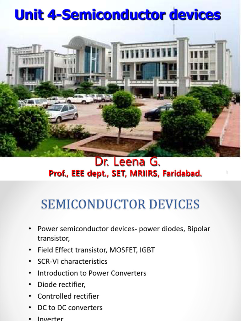 Unit4 Semiconductor Devices Part 2 | PDF | P–N Junction | Semiconductor Devices
