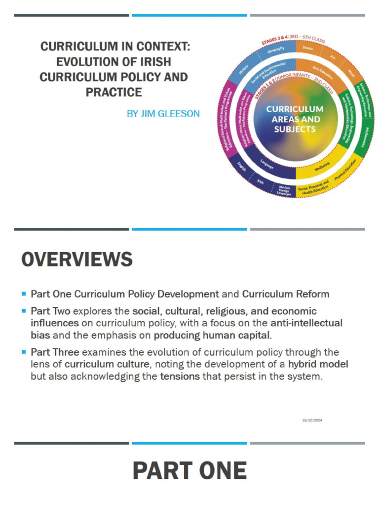Evolution of Irish Curriculum Policy | PDF