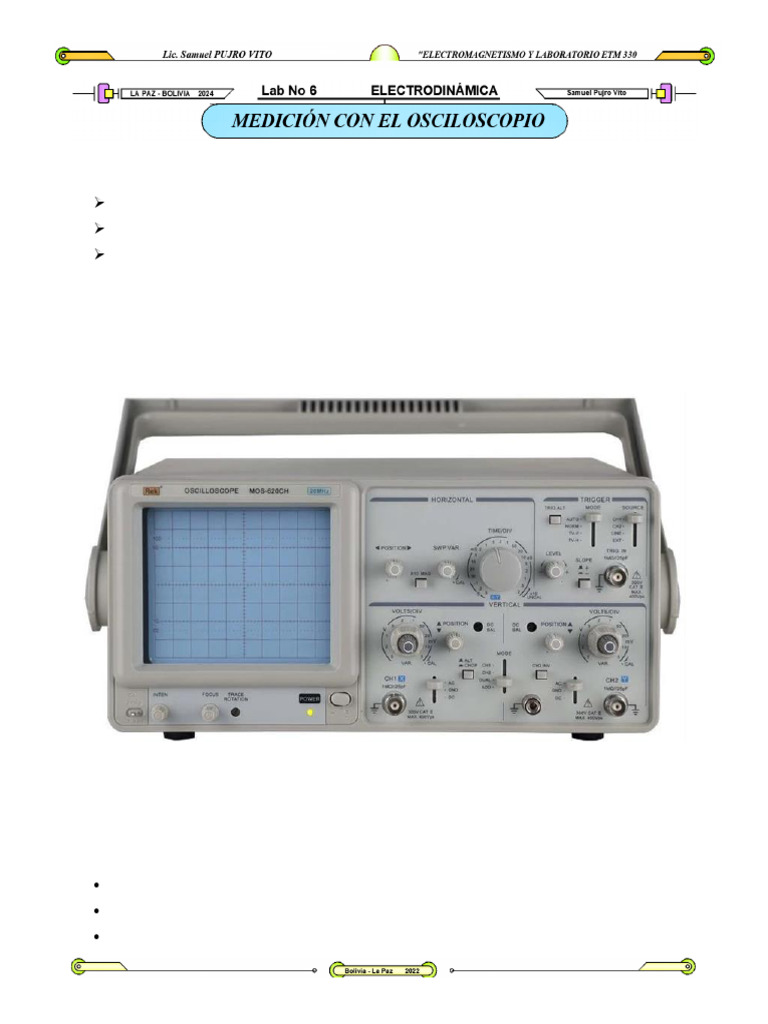 LAB No 6 II-2025 | PDF | Electricidad | Ingenieria Eléctrica